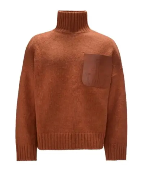 J.W.ANDERSON Jw Anderson Patch Pocket Turtleneck Knitted Jumper - Red