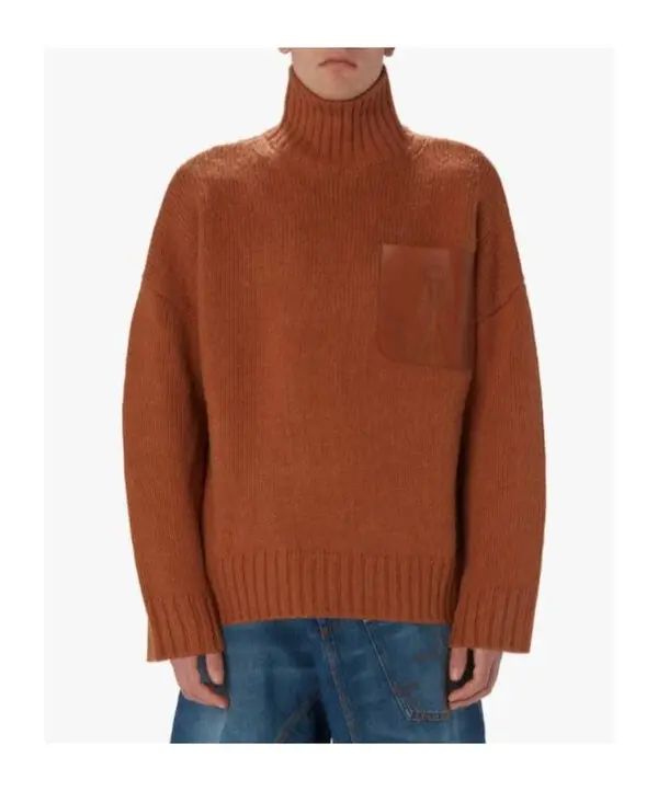 J.W.ANDERSON Jw Anderson Patch Pocket Turtleneck Knitted Jumper - Red