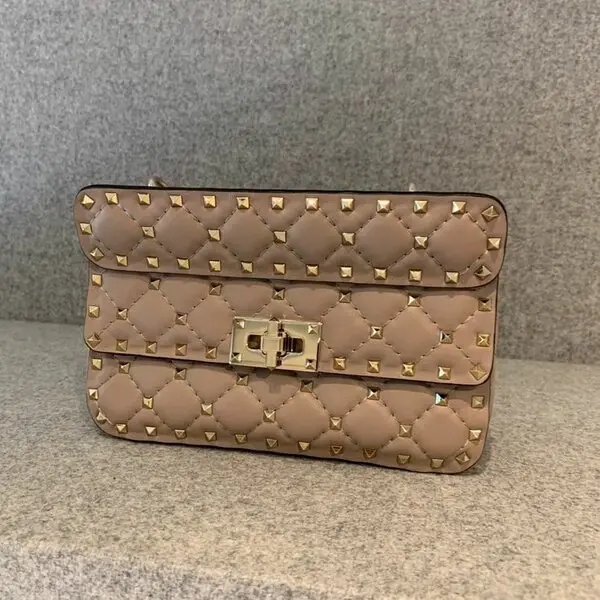 Valentino Garavani Rockstud Spike Small Shoulder Bag - Pink