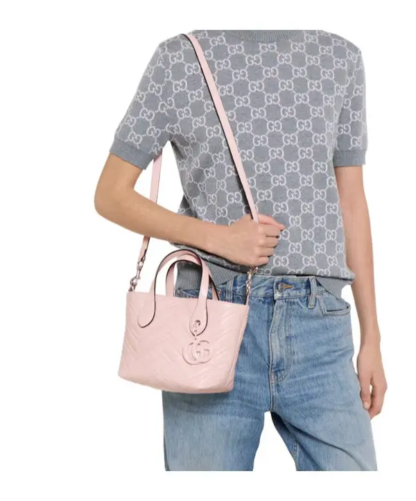 Gucci Gg Marmont Quilted Small Tote Bag