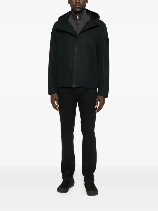 Stone Island Logo Patch Slim Fit Jeans