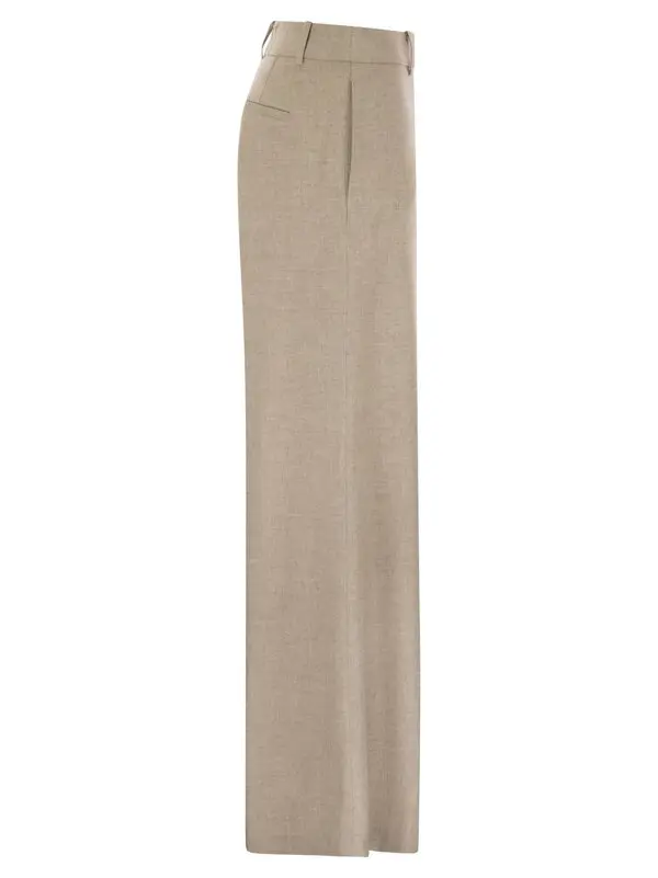 Herno Belt Loop Casual Pants - Nude