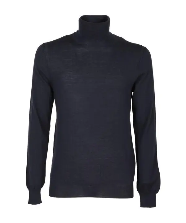 PAOLO PECORA Roll Neck Knitted Jumper - Black
