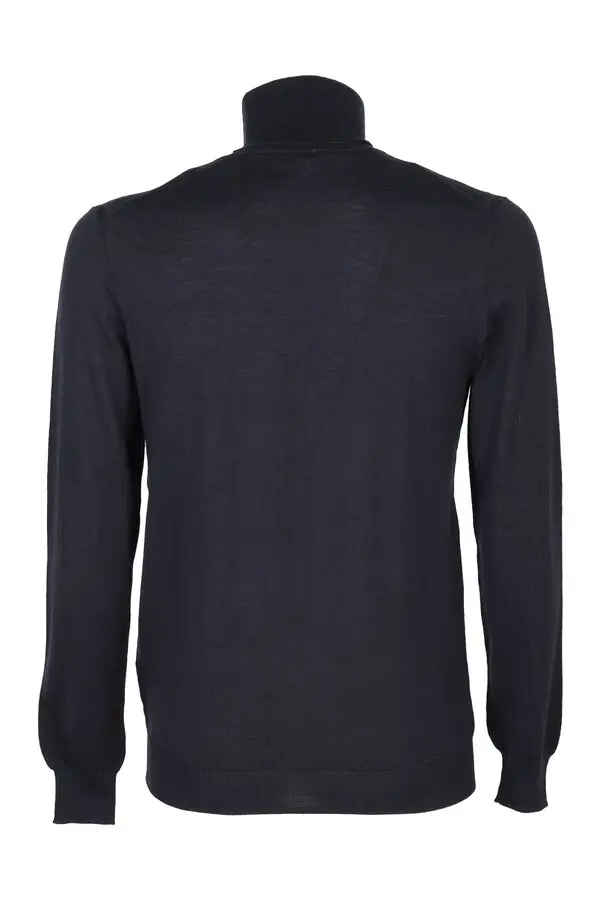 PAOLO PECORA Roll Neck Knitted Jumper - Black