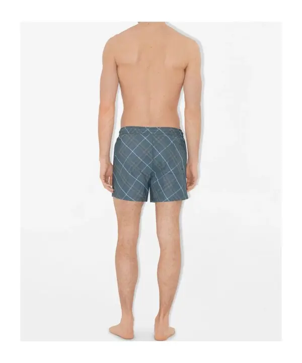 Burberry Check Drawstring Swim Shorts