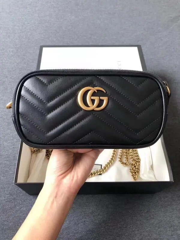 Gucci Gg Marmont Mini Chain Bag