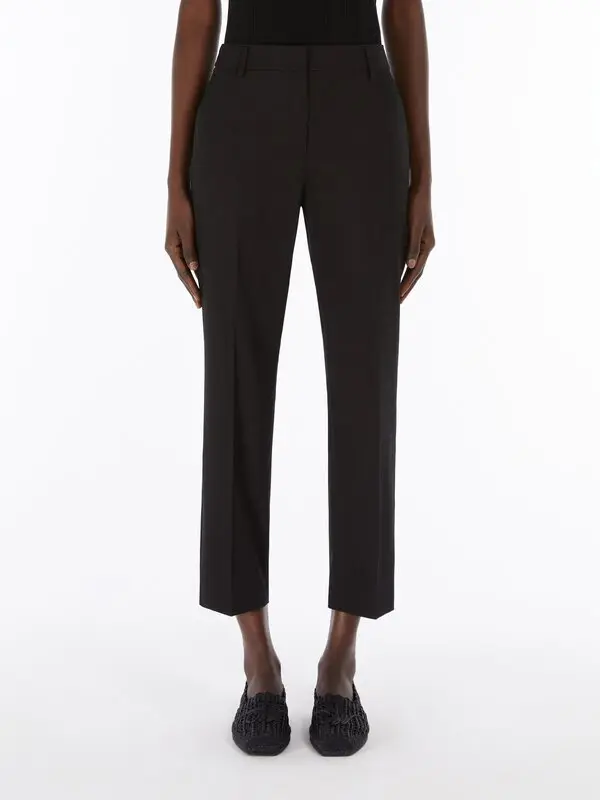 Max Mara Straight Leg Cropped Tailored Trousers