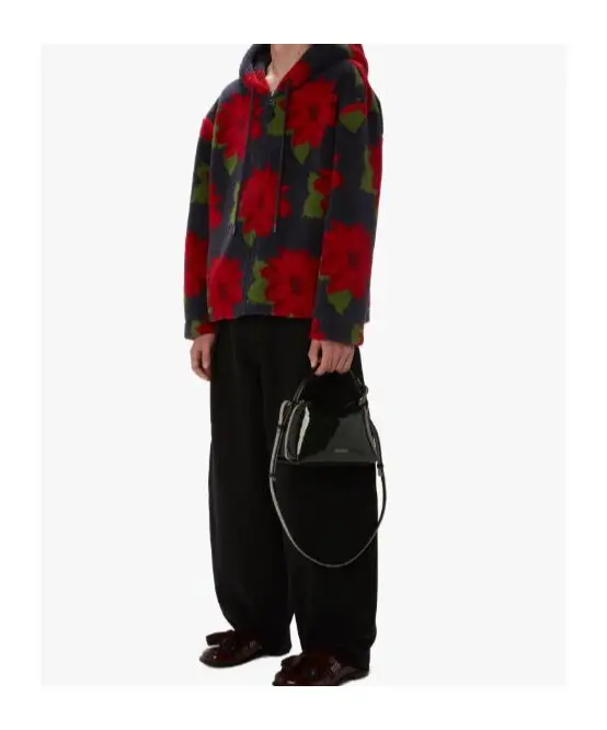 J.W.ANDERSON Floral Printed Zipped Hooded Jacket