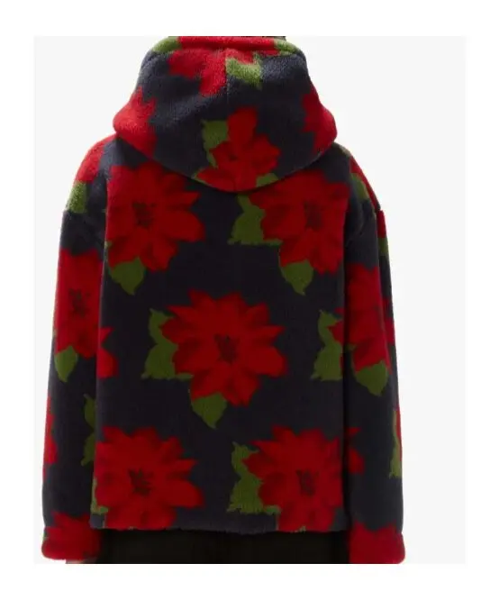 J.W.ANDERSON Floral Printed Zipped Hooded Jacket