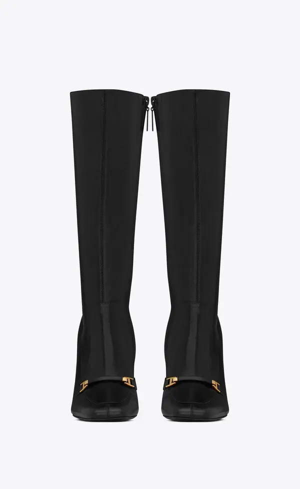 Saint Laurent Camden High-heeled Boots With Side Zippers