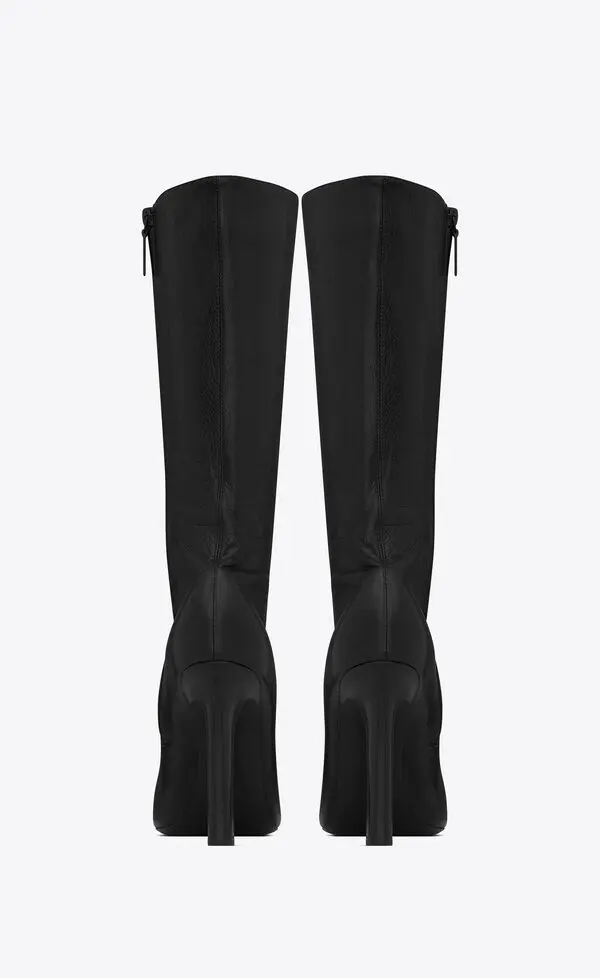 Saint Laurent Camden High-heeled Boots With Side Zippers
