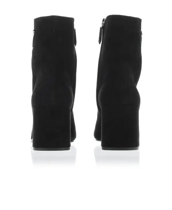 Prada Logo Embellished Square Toe Boots