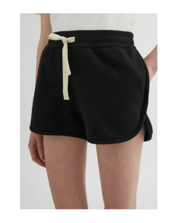 JIL SANDER Logo Embroidered Drawstring Shorts - Black