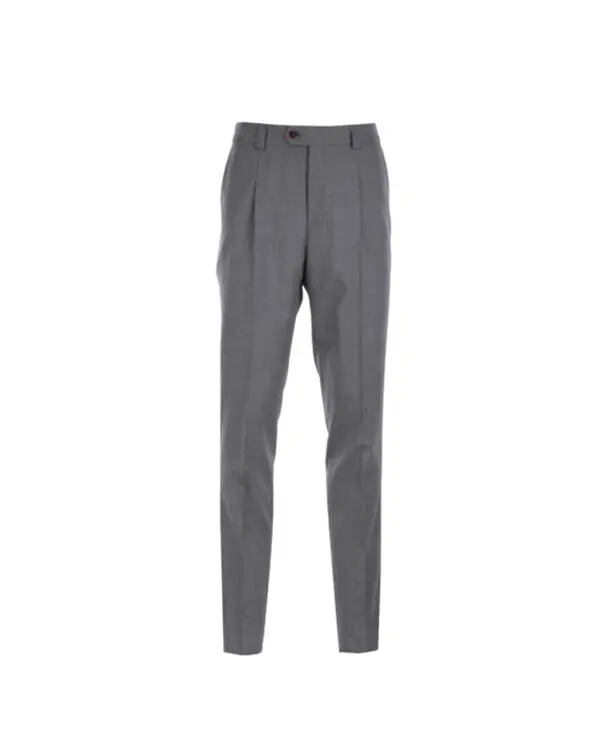 Brunello Cucinelli Mid-rise Tapered Trousers - Gray