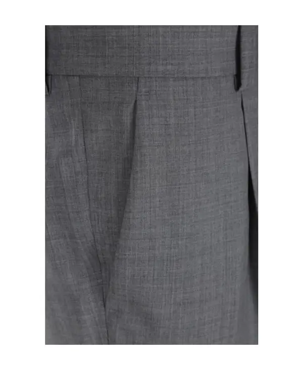 Brunello Cucinelli Mid-rise Tapered Trousers - Gray