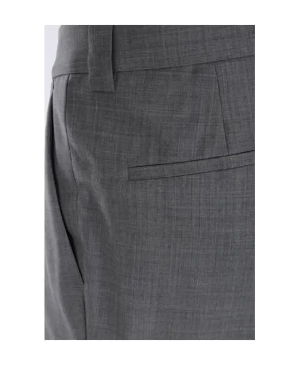 Brunello Cucinelli Mid-rise Tapered Trousers - Gray