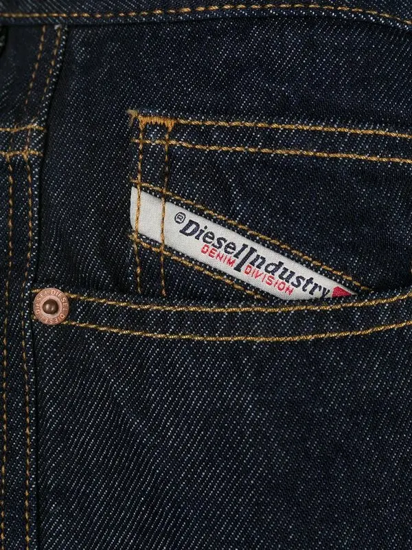 DIESEL® D-macs Straight Leg Jeans - Black