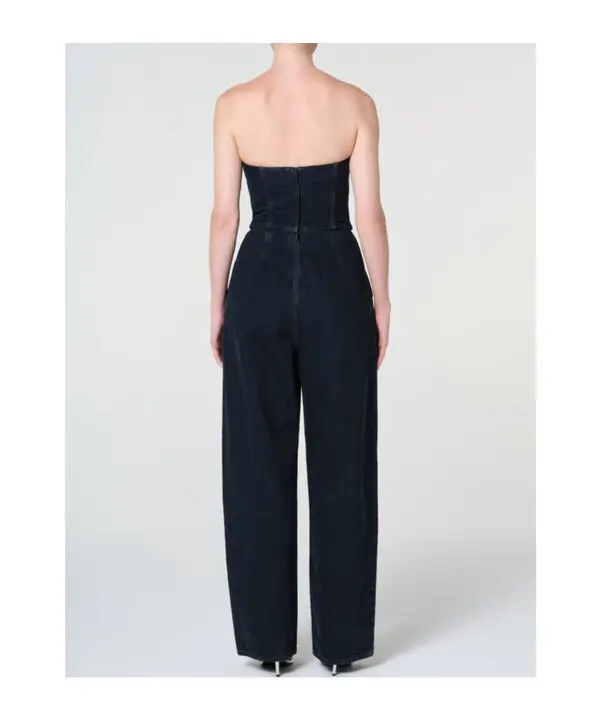 AGOLDE Strapless Denim Jumpsuit With Side Pockets