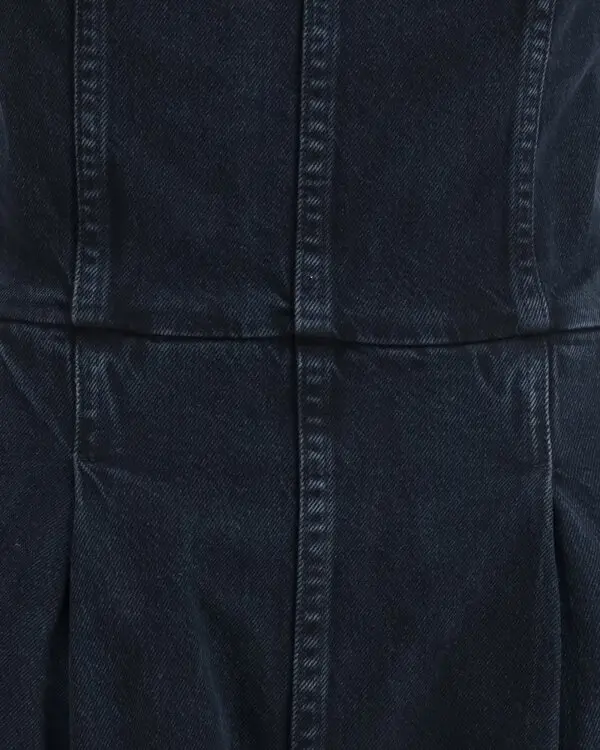 AGOLDE Strapless Denim Jumpsuit With Side Pockets