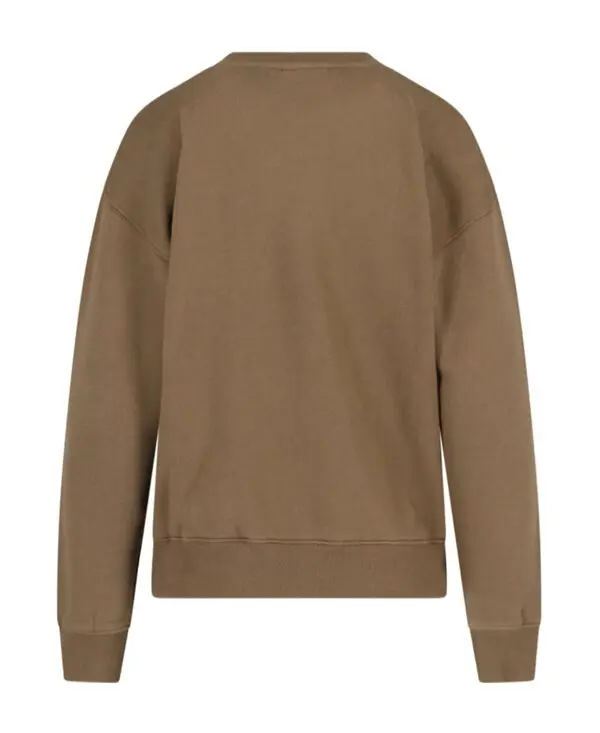 Maison Kitsuné Fox Motif Crewneck Sweatshirt - Brown