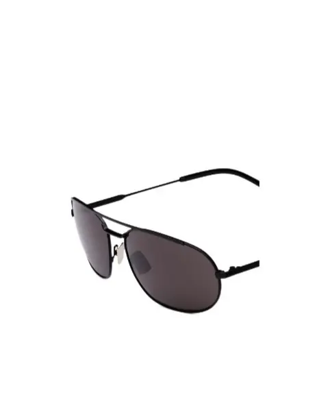 Saint Laurent Aviator Sunglasses With Engraved Logo