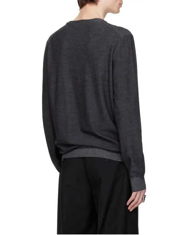 Alexander McQueen Skull Print Crewneck Jumper - Black/grey