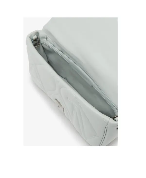 Alexander McQueen Seal Logo Plaque Shoulder Bag - Gray