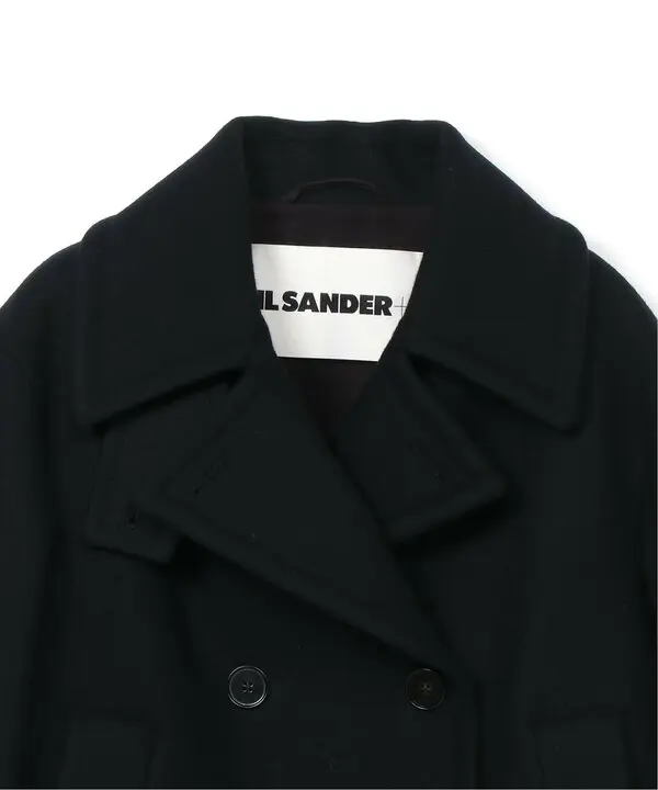 JIL SANDER Double-breasted Wool Jacket With Side Pockets
