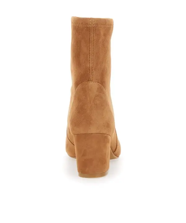 STUART WEITZMAN Yuliana Ankle Boots With Medium Block Heel In Eco-leather - Beige