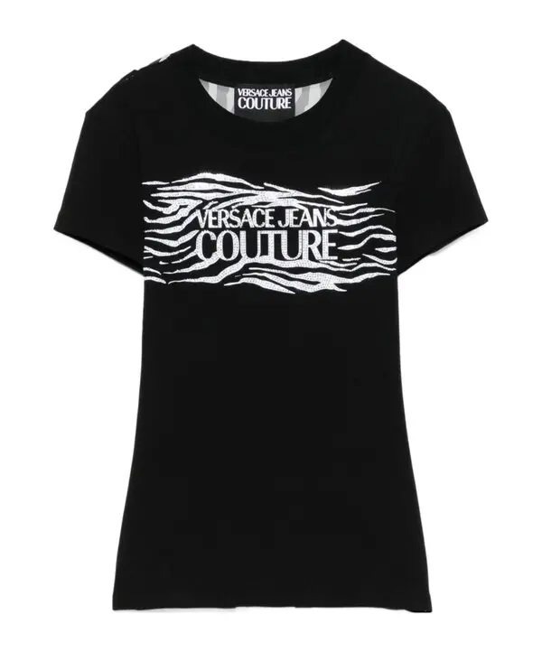 Versace Zebra Printed Crewneck T-shirt