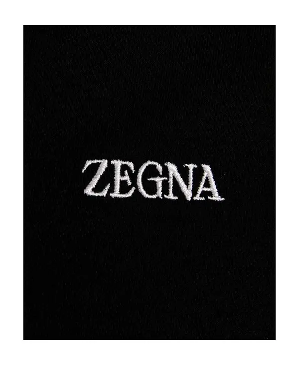 Zegna Logo Embroidered Short-sleeved Polo Shirt - No