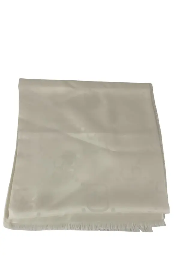 Gucci Gg Jacquard Frayed-edge Shawl