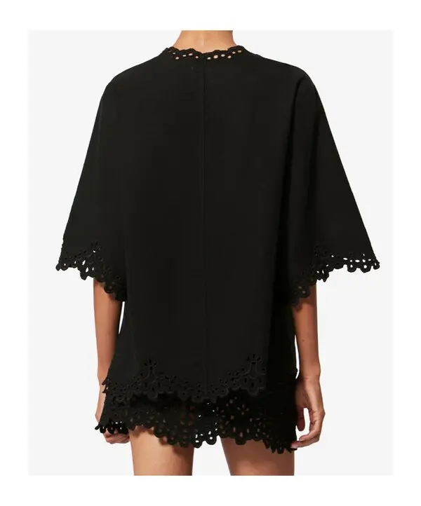 Isabel Marant Étoile Shana Cutwork Embroidered Shirt - Black