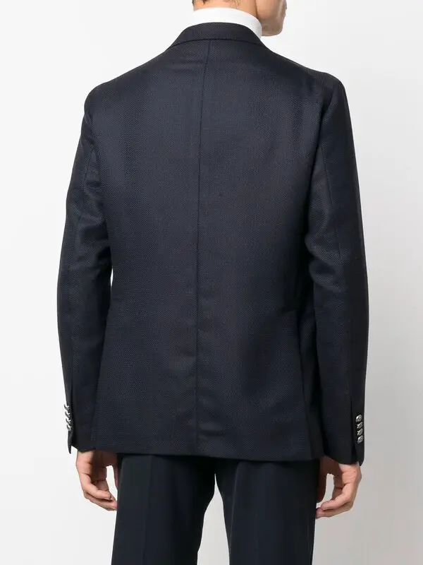 Tagliatore Notched-lapels Single-breasted Blazer - Black