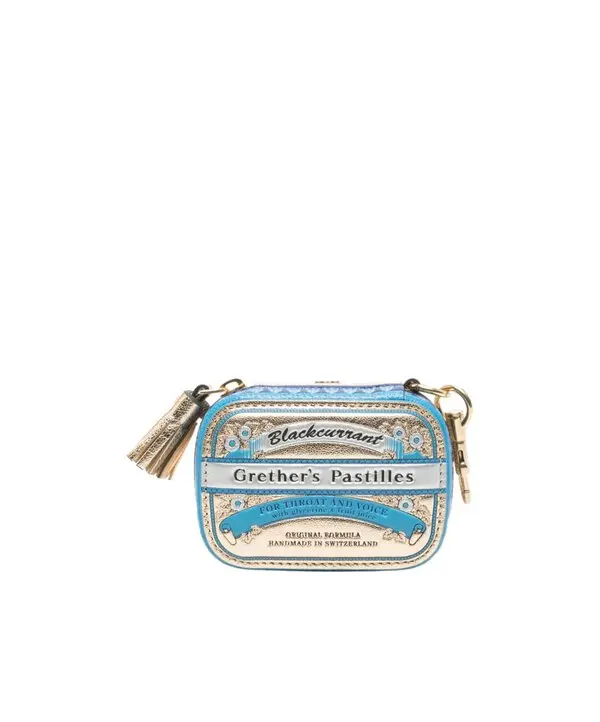 ANYA HINDMARCH Logo Embossed Wallet Keychain - Multicolor