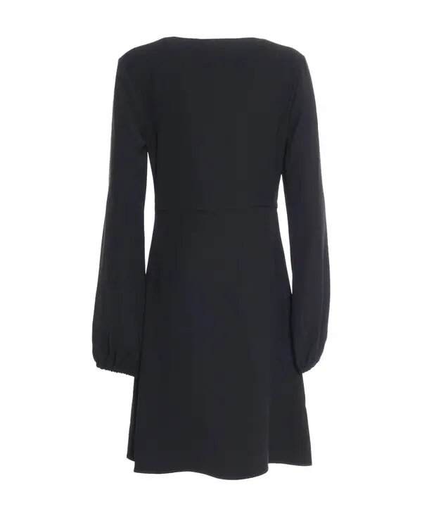 P.a.r.o.s.h V-neck Keyhole Long-sleeve Dress