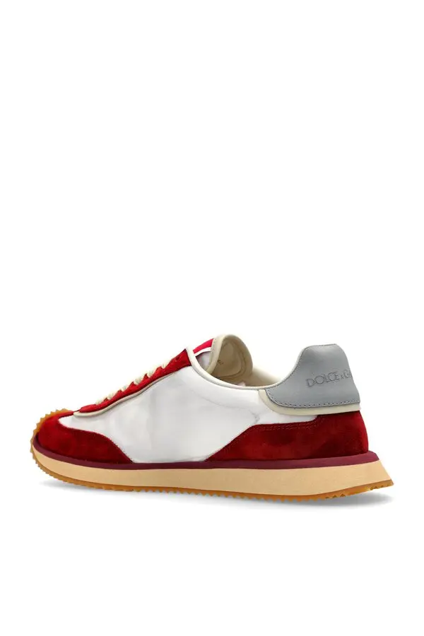 Dolce & Gabbana Dg Logo Patch Sneakers - Red