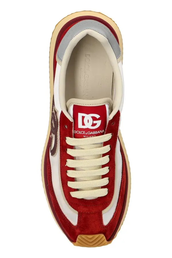 Dolce & Gabbana Dg Logo Patch Sneakers - Red