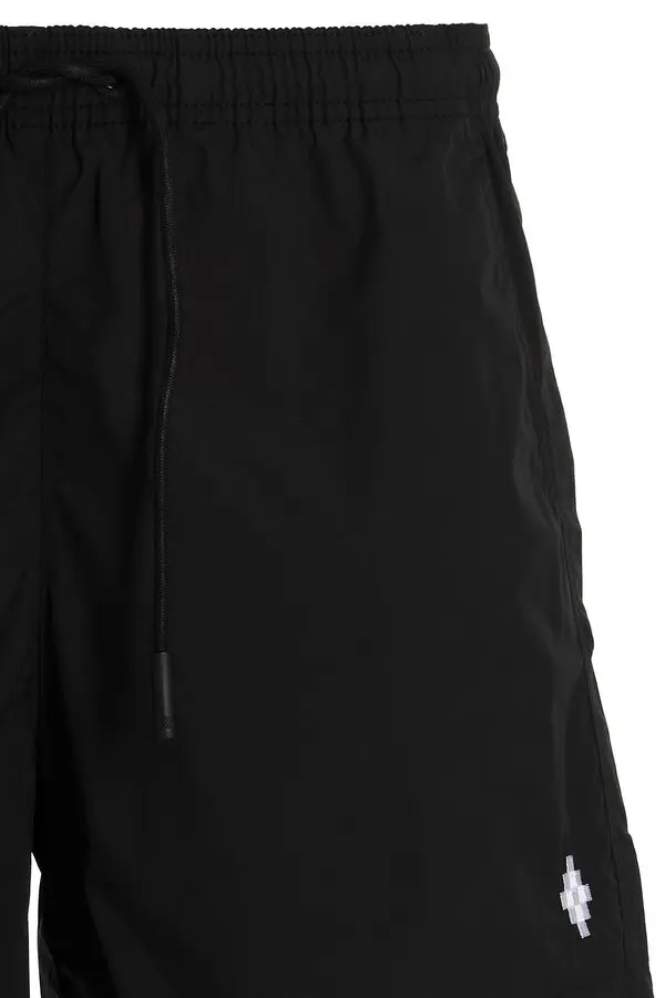 MARCELO BURLON COUNTY OF MILAN Embroidered Drawstring Swim Shorts