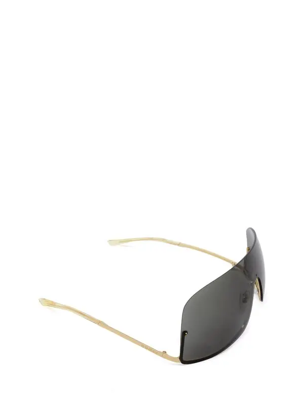 Gucci Oversized Shield Frame Sunglasses - Black
