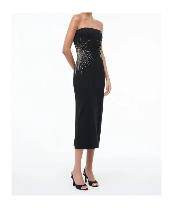 Staud Britney Dress With Firework Embellishments