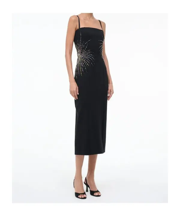 Staud Britney Dress With Firework Embellishments