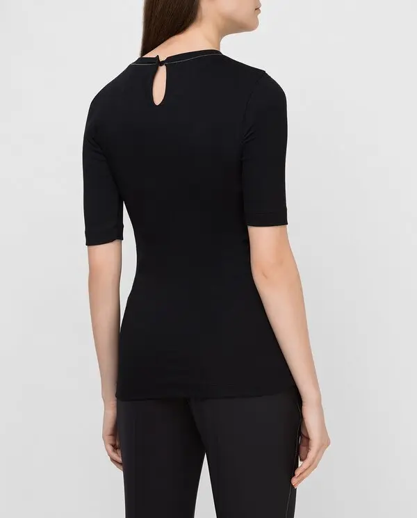 Brunello Cucinelli Embellished Short-sleeved T-shirt - Black