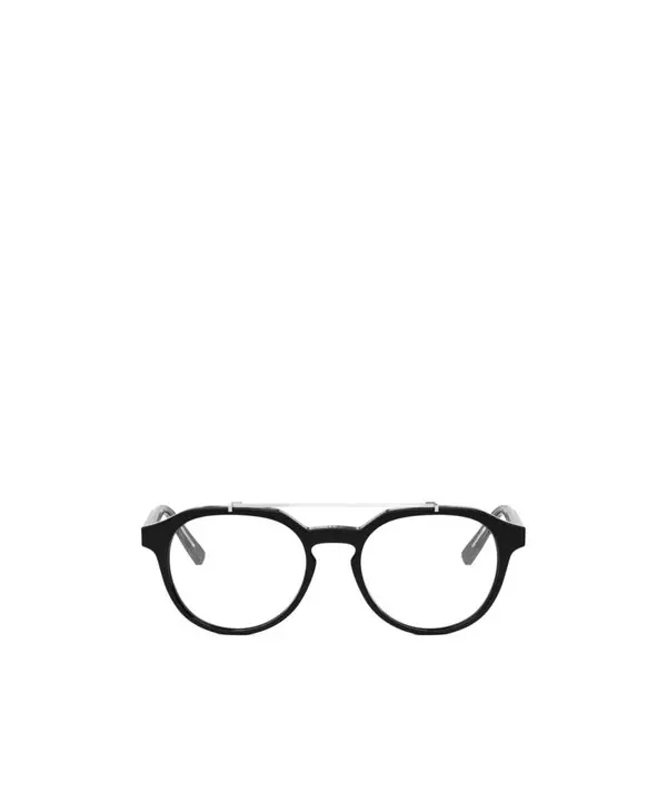 Dior Round Frame Eyeglasses - Black