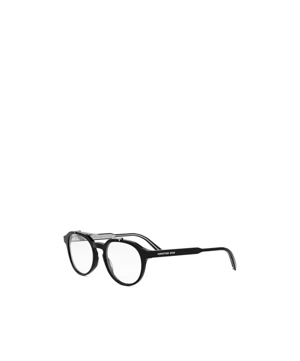 Dior Round Frame Eyeglasses - Black