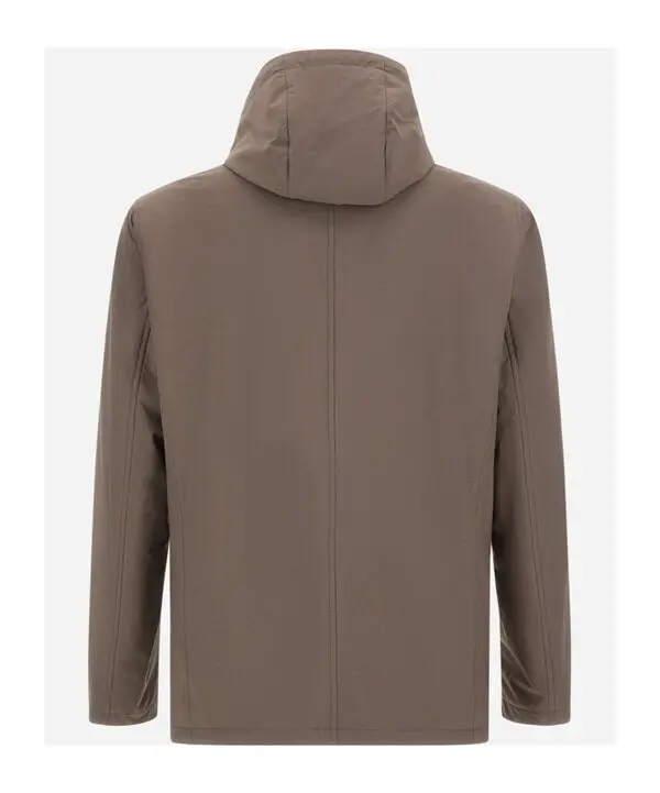Herno Hooded Blazer With Classic Lapel - Gray