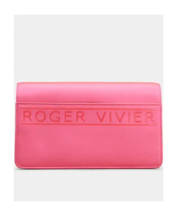 ROGER VIVIER Satin Mini Bag With Crystal Buckle