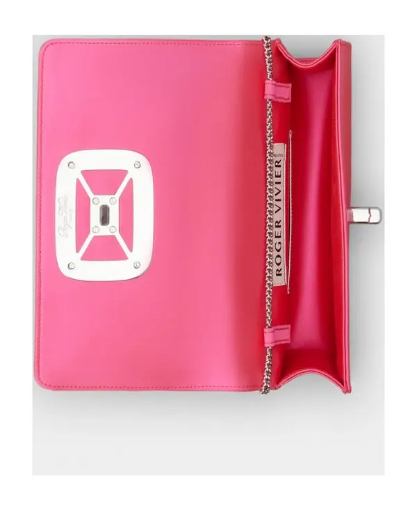ROGER VIVIER Satin Mini Bag With Crystal Buckle