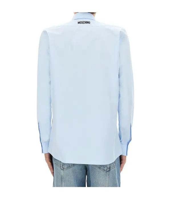 Moschino Goose Embroidered Long-sleeved Shirt