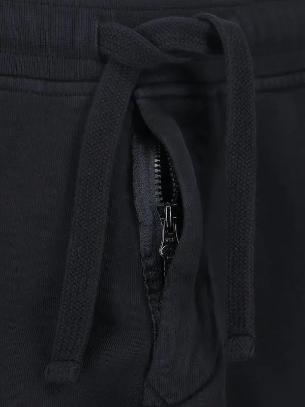 Stone Island Logo Patch Drawstring Trousers - Black